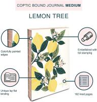 China 6.5 Inch Lemon Tree Hardcover Lined Notebook With Coated Paper for sale