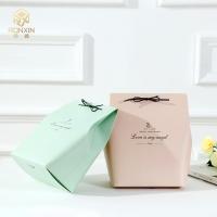 China Coated Paper Colorful Foldable Gift Boxes With Ribbon Small Size for sale