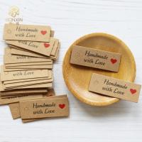 China Recyclable Brown Decorative Sticker Labels , Kraft Paper Labels Personalised for sale
