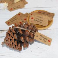 China Recyclable Brown Decorative Sticker Labels , Kraft Paper Labels Personalised for sale