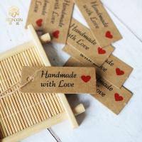 China Recyclable Brown Decorative Sticker Labels , Kraft Paper Labels Personalised for sale