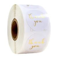 China CMYK Full Color Decorative Sticker Labels , Thank You Sticker Roll With Custom Logo for sale