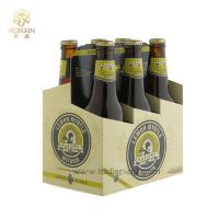 China Portable 6 Bottle Carrier Cardboard With Handle Kraft Paper for sale