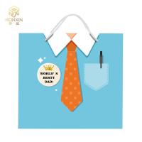 China Panton Color Art Paper Bag , Happy Fathers Day Gift Bags With FSC Certificate for sale