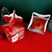 China Gift Packaging Christmas Apple Box With Ribbon Decorative Customized for sale