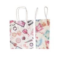 China Recyclable Offset Printed Paper Shopping Bag , Take Away Food Bag Foldable for sale