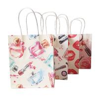 China Recyclable Offset Printed Paper Shopping Bag , Take Away Food Bag Foldable for sale