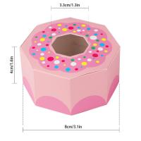 China 8cm Foldable Octagonal Paper Carton Box , Sweet Candy Box In Various Colors for sale