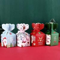 China Colorful 22cm Height Party Favor Paper Bags , Sweet Candy Box For Christmas for sale