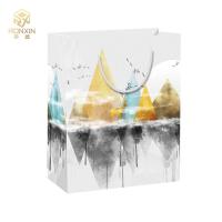 China Coated Printed Paper Shopping Bag , Garment Shopping Bag Customized Size for sale