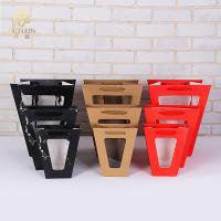 China 35cm Height Kraft Gift Box With Window Customized Logo Printed for sale