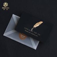 China Pantone Color Laser Cut Wedding Cards Art Paper Hot Stamping for sale