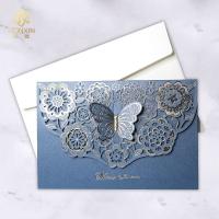 China Pantone Color Laser Cut Wedding Cards for sale