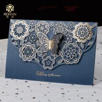 China Pantone Color Laser Cut Wedding Cards for sale