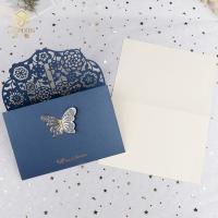 China Pantone Color Laser Cut Wedding Cards for sale