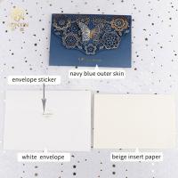 China Pantone Color Laser Cut Wedding Cards for sale
