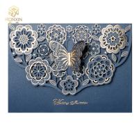 China Pantone Color Laser Cut Wedding Cards for sale