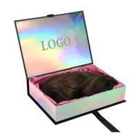 China Fashionable Laser Inside Rigid  Magnetic Closure Gift Box With Ribbon for sale