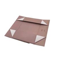 China Pink Handmade Magnetic Closure Gift Box , Flip Top Magnetic Box Gift Luxury for sale