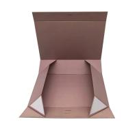 China Pink Handmade Magnetic Closure Gift Box , Flip Top Magnetic Box Gift Luxury for sale
