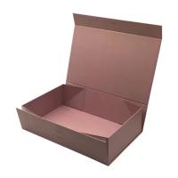 China Pink Handmade Magnetic Closure Gift Box , Flip Top Magnetic Box Gift Luxury for sale