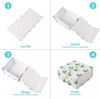 China Floral Paperboard Magnetic Closure Gift Box Home Use For Storage for sale