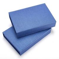 China Blue 2mm Paperboard Gift Boxes , Handmade Paper Boxes Rectangular Multipurpose for sale