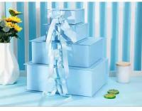 China FSC Certificate Recyclable Paperboard Gift Boxes , Pink Gift Boxes With Ribbon for sale
