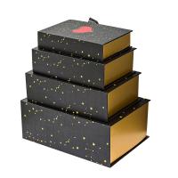 China 157g Art Paper Book Cardboard Boxes Pantone Color With Ribbon for sale