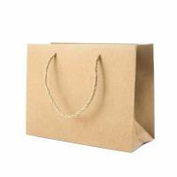 China Private Label 60gsm Printed Paper Shopping Bag Eco Kraft Gift Packaging for sale