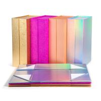 China Cosmetics Paperboard Gift Boxes Holographic Laser Folding Lipstick Flap Packaging for sale