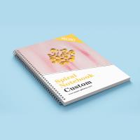 China CMYK Paperboard Hardcover Lined Notebook Spiral Binding With 2mm for sale