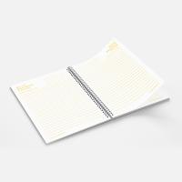 China CMYK Paperboard Hardcover Lined Notebook Spiral Binding With 2mm for sale