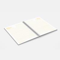 China CMYK Paperboard Hardcover Lined Notebook Spiral Binding With 2mm for sale