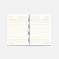 China CMYK Paperboard Hardcover Lined Notebook Spiral Binding With 2mm for sale