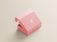 China Pink Color Foldable E Flute Corrugated Box For Clothes Shoes Gift Packaging for sale