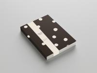China Promotion White And Black Hardcover Lined Notebook Print Logo By Foil Hot Stamping for sale