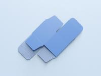 China Blue Coated Paper Foldable Gift Boxes With Ribbon For Cosmetic Packaging for sale