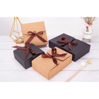 China FSC Brown Recyclable Kraft Gift Box With Window For Clothing Packaging for sale