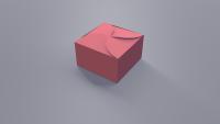 China Red Foldable Gift Boxes With Ribbon For Small Cosmetic Packaging for sale