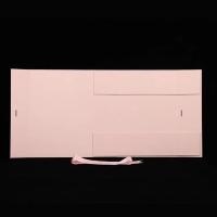China 157g Paperboard Foldable Gift Boxes With Ribbon Handle for sale