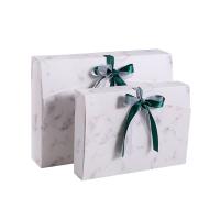 China Recyclable Foldable Gift Boxes With Ribbon Clothing Packaging for sale