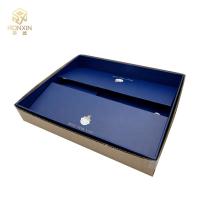 China Blue Art Paper Paperboard Gift Boxes With Hardcover Printing Logo For Luxury Gift Packaging for sale