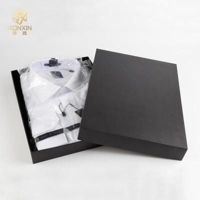 China Black Art Paper Paperboard Gift Boxes For Clothing Package for sale