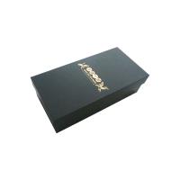 China Black Art Paper Paperboard Gift Boxes With Foil Hot Stamping Logo For Gift Packaging for sale