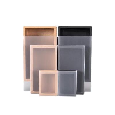 China Brown Kraft Gift Box With Window Printing Logo For Sweet Candy Packaging for sale