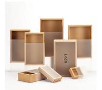 China Brown Kraft Gift Box With Window Printing Logo For Sweet Candy Packaging for sale