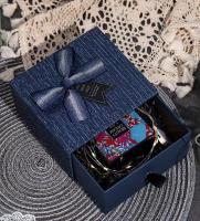 China Art Paper Pink Paperboard Gift Boxes With Ribbon Drawer Box Shape For Cosmetic Packaging for sale