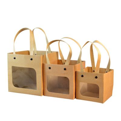 China CMYK Brown Gift Box With Window For Small Gift Packaging for sale
