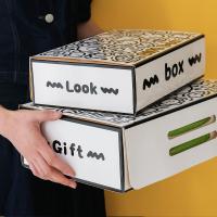 China White Coated Paper Foldable Boxes With Ribbon Small Gift Packaging for sale